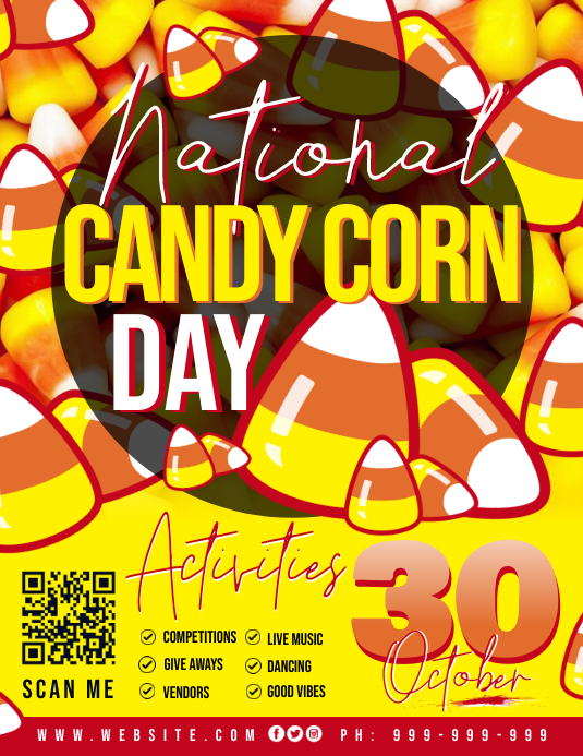 Copy of National Candy Corn Day Poster | PosterMyWall
