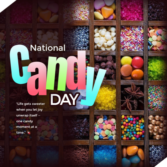National candy day Template | PosterMyWall