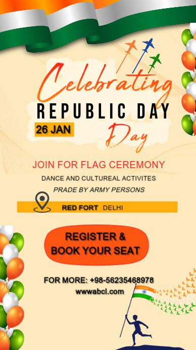 Republic Day invitation Template | PosterMyWall
