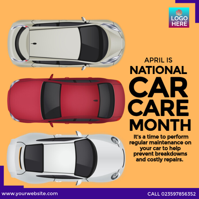 National Car Care Month Template | PosterMyWall
