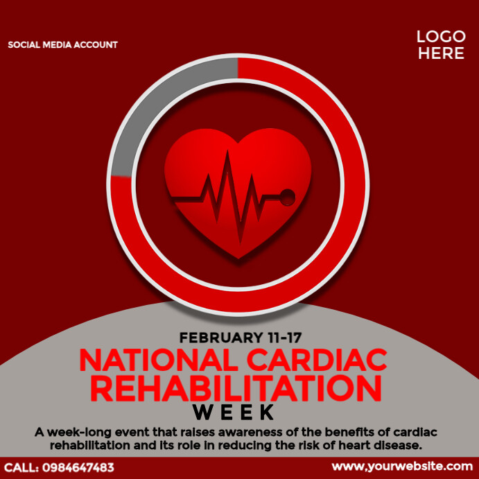 National Cardiac Rehabilitation Week Template | PosterMyWall