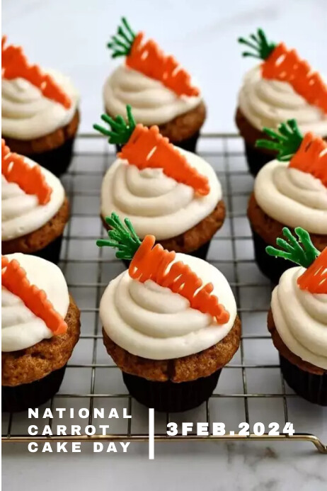 National Carrot Cake Day Template | PosterMyWall