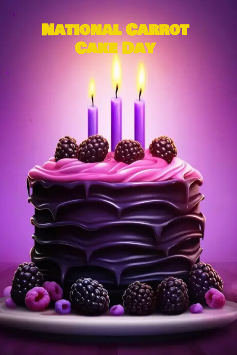 National Carrot Cake Day flyers Template | PosterMyWall