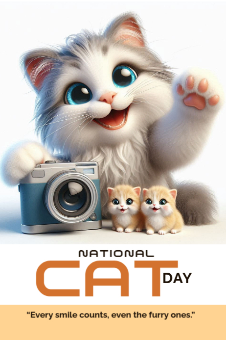 National cat day Template | PosterMyWall