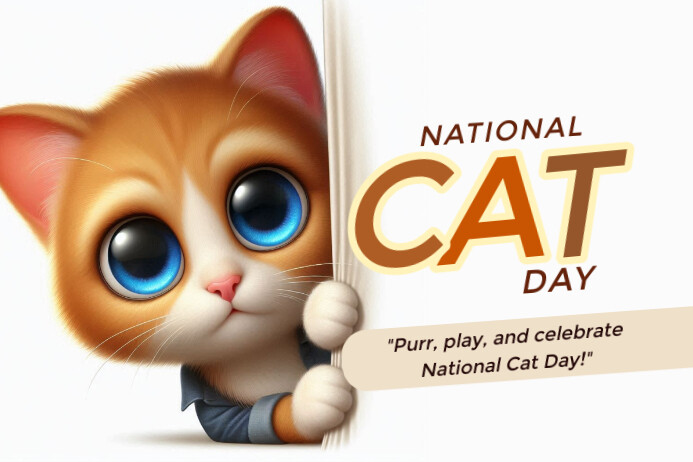 National cat day Template | PosterMyWall