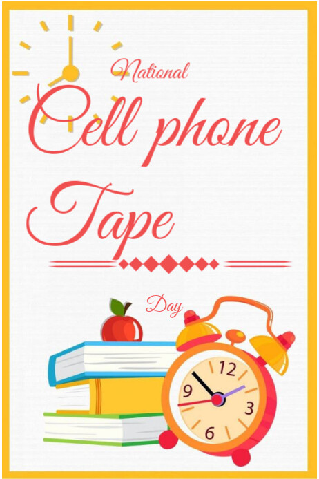 National cell phone tape day Template | PosterMyWall