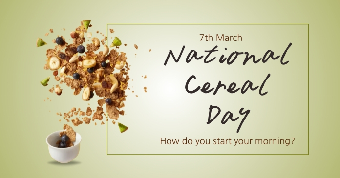 Plantilla de Día Nacional Del Cereal | PosterMyWall