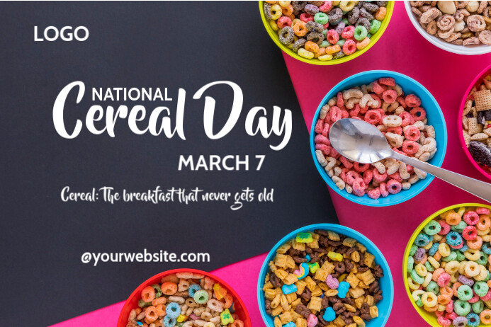 National Cereal Day Template Poster | PosterMyWall