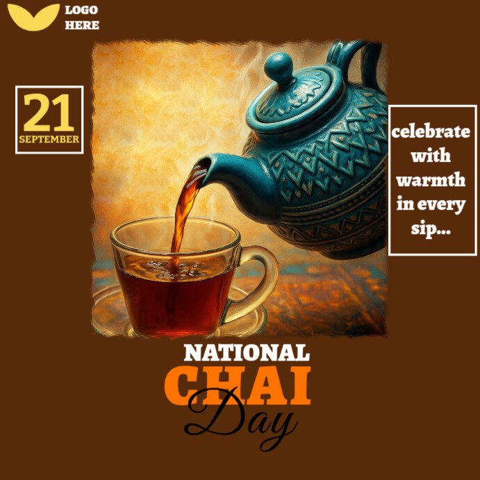 national chai day Template | PosterMyWall