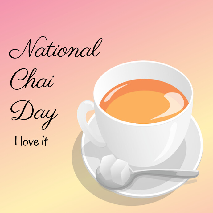 National chai day Instagram post Template | PosterMyWall