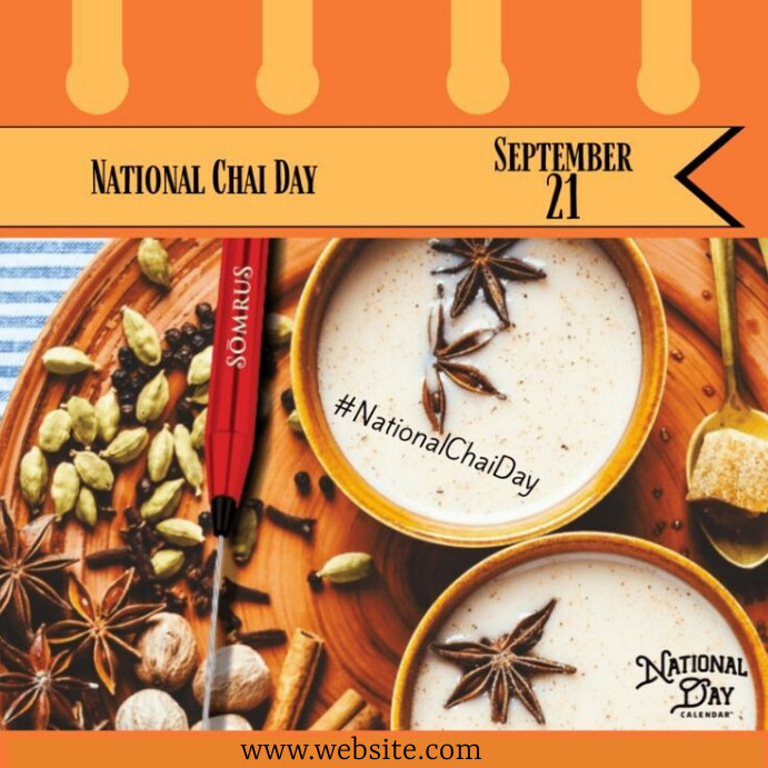 Copy of National chai day Instagram post | PosterMyWall