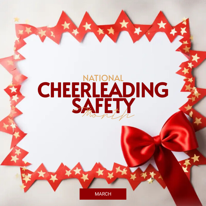 National Cheerleading Safety Month Template | PosterMyWall