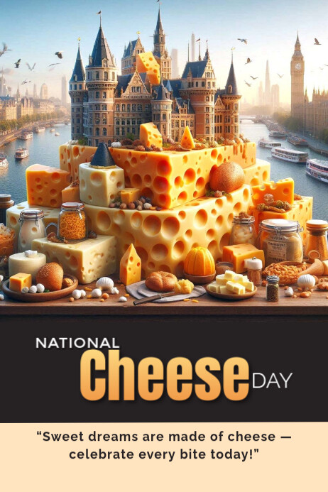 National cheese day Template | PosterMyWall
