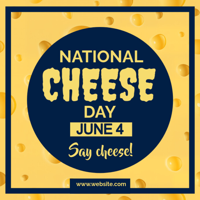 National cheese day. Template | PosterMyWall