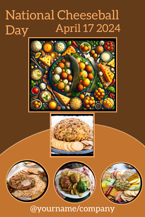 Plantilla de National Cheeseball Day Poster Template | PosterMyWall