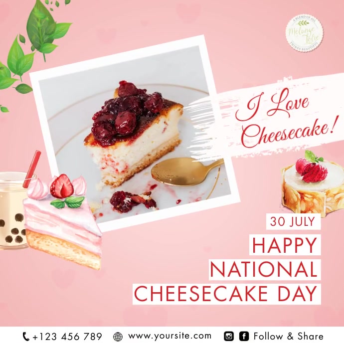 Copy of National Cheesecake Day Post Template | PosterMyWall