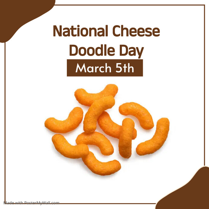 national cheeses doodle day Template | PosterMyWall