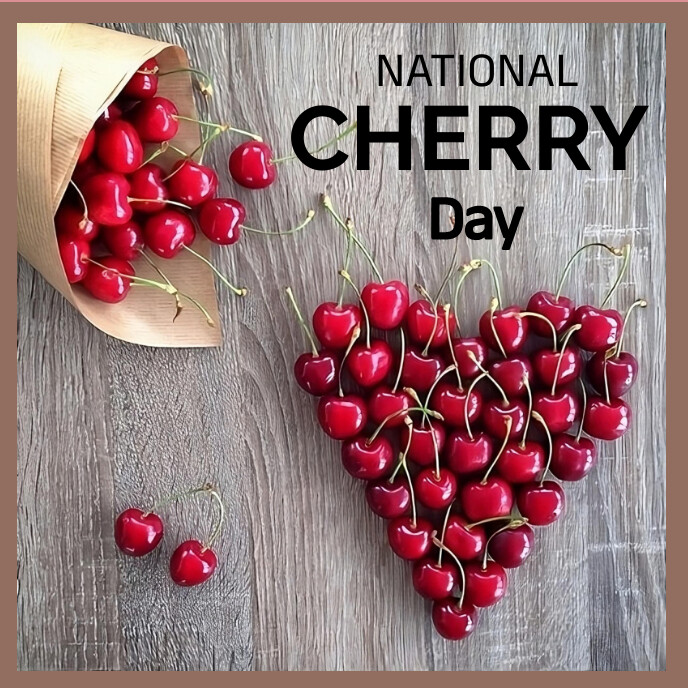 Modèle national cherry day | PosterMyWall