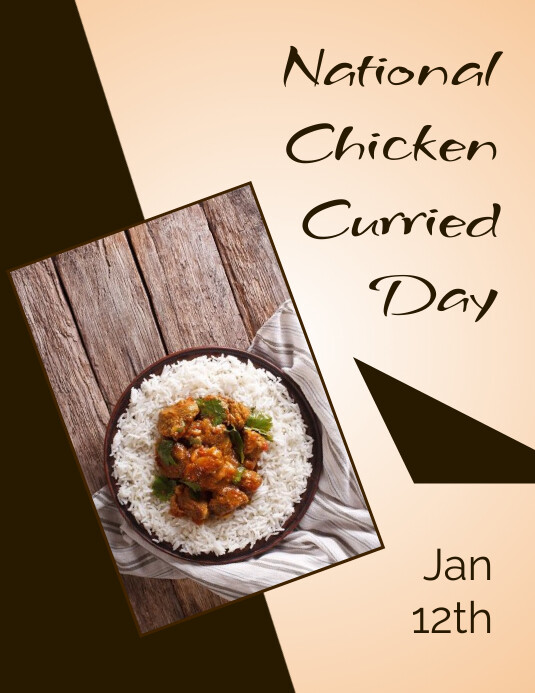 National Chicken Curried Day Template | PosterMyWall