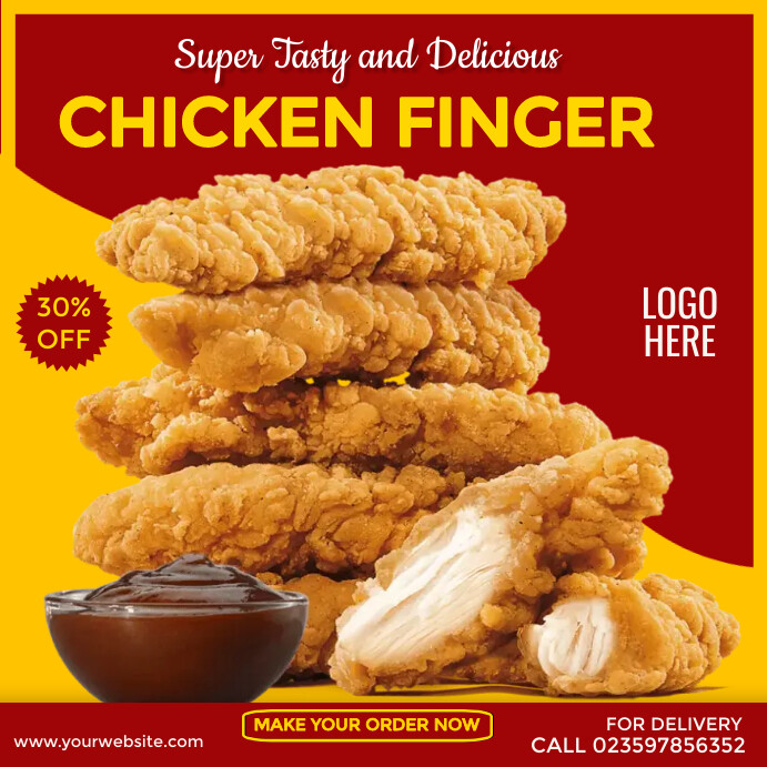 National Chicken Finger Day Template | PosterMyWall