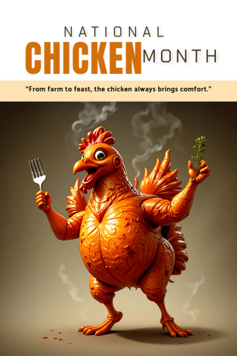 National chicken month Template | PosterMyWall