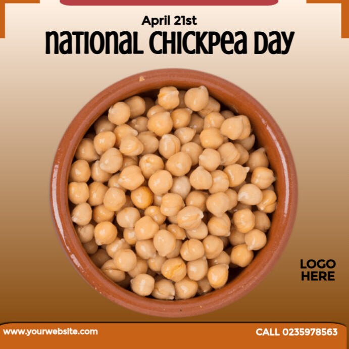 Copy of National Chickpea Day | PosterMyWall