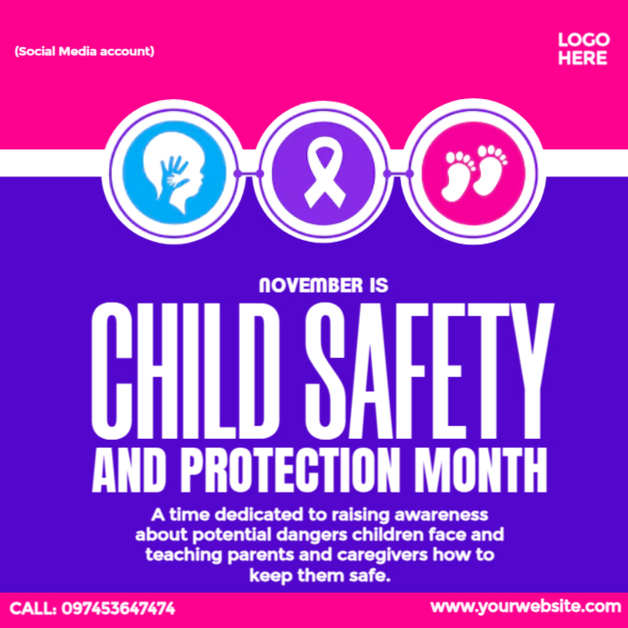 National Child Safety and Protection Month Template | PosterMyWall