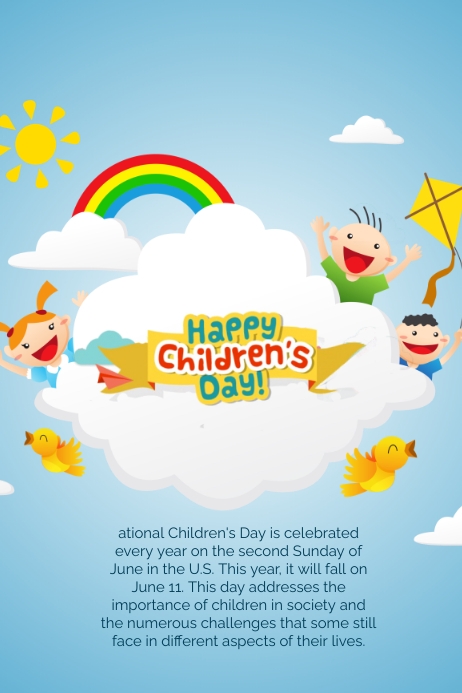 National Children's Day Poster Template | PosterMyWall