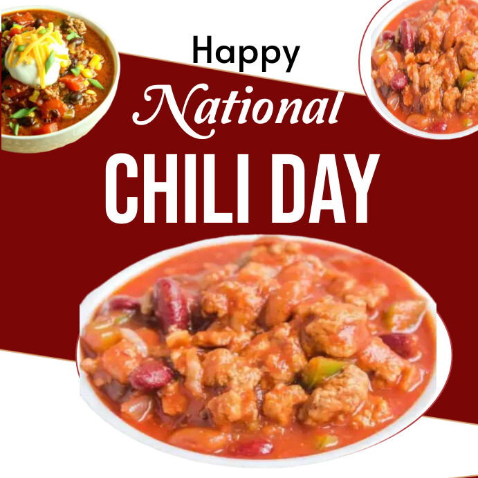 national chili day Template | PosterMyWall