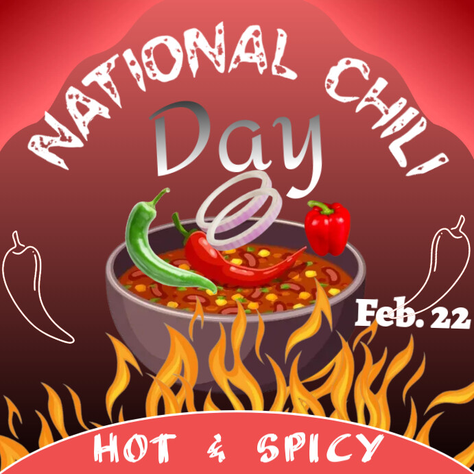 National Chili Day Template | PosterMyWall