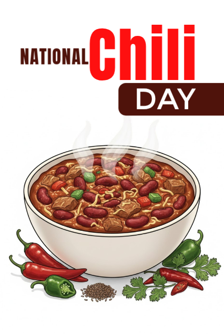 National Chili Day Poster Template | PosterMyWall