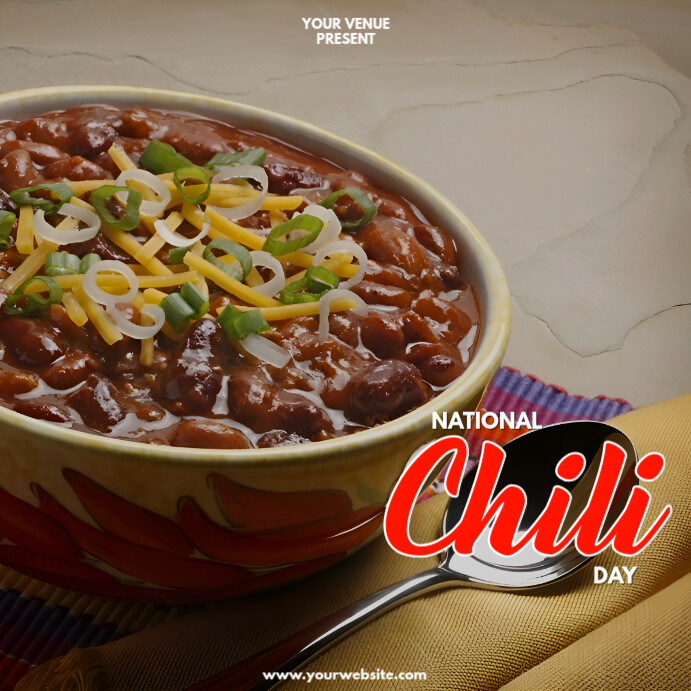 NATIONAL CHILI DAY TEMPLATE | PosterMyWall