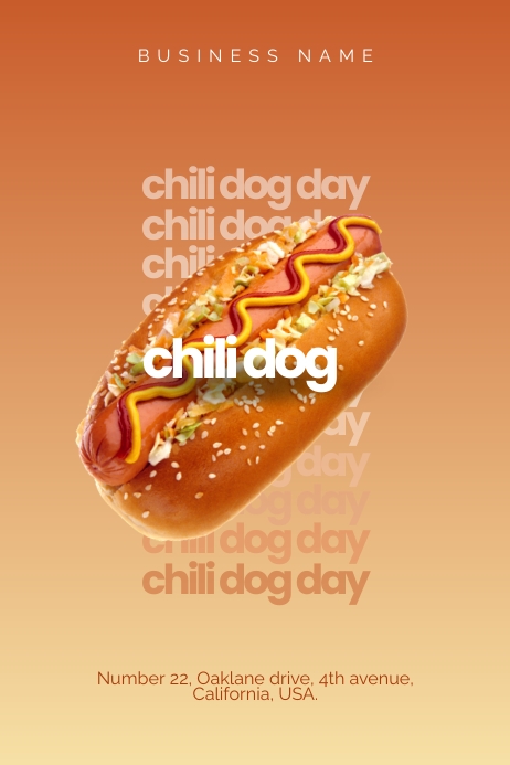 National Chili Dog Day Poster Template | PosterMyWall