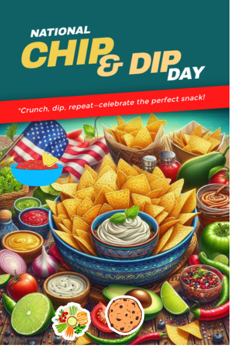 National Chip and Dip Day Template | PosterMyWall
