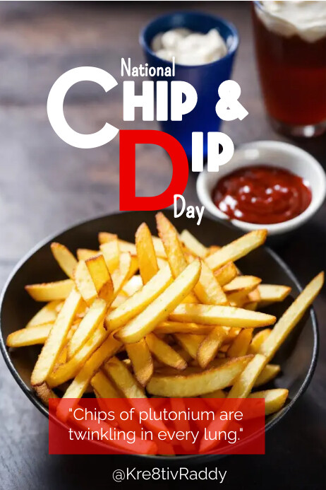 Plantilla de National Chip and Dip Day | PosterMyWall