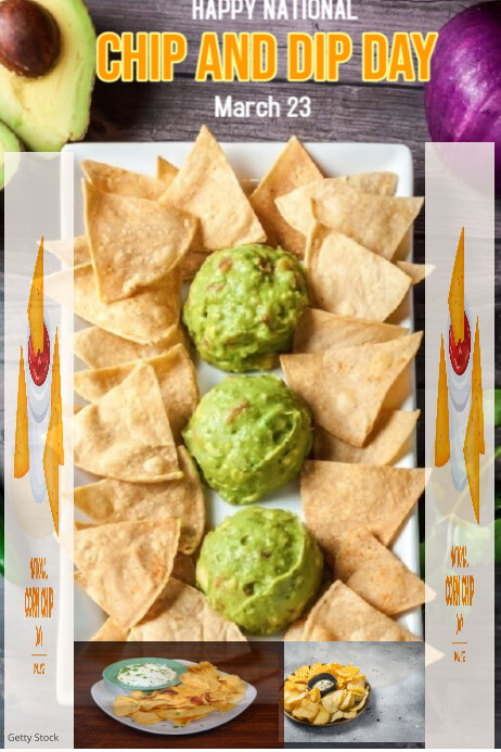 Plantilla de National Chip and Dip Day | PosterMyWall