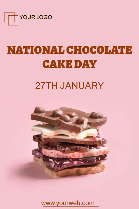 National chocolate cake day Template | PosterMyWall