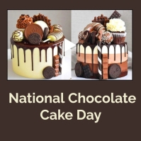national chocolate cake day Template | PosterMyWall