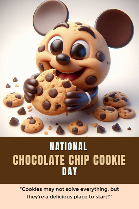 Plantilla de National chocolate chip cookie day | PosterMyWall