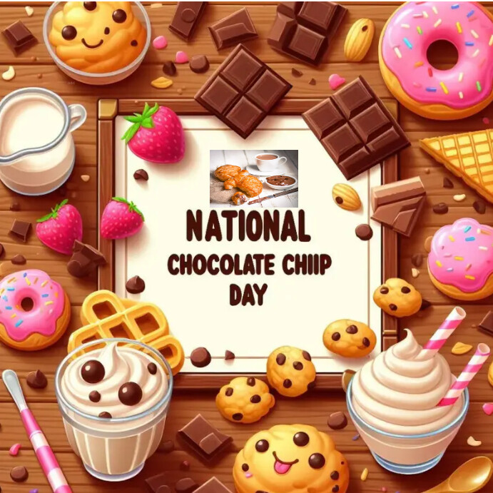 National chocolate chip dap Template | PosterMyWall