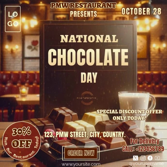 National Chocolate Day Template | PosterMyWall
