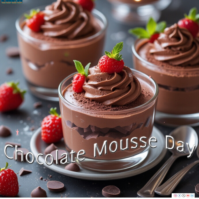 National Chocolate Mousse Day Template | PosterMyWall
