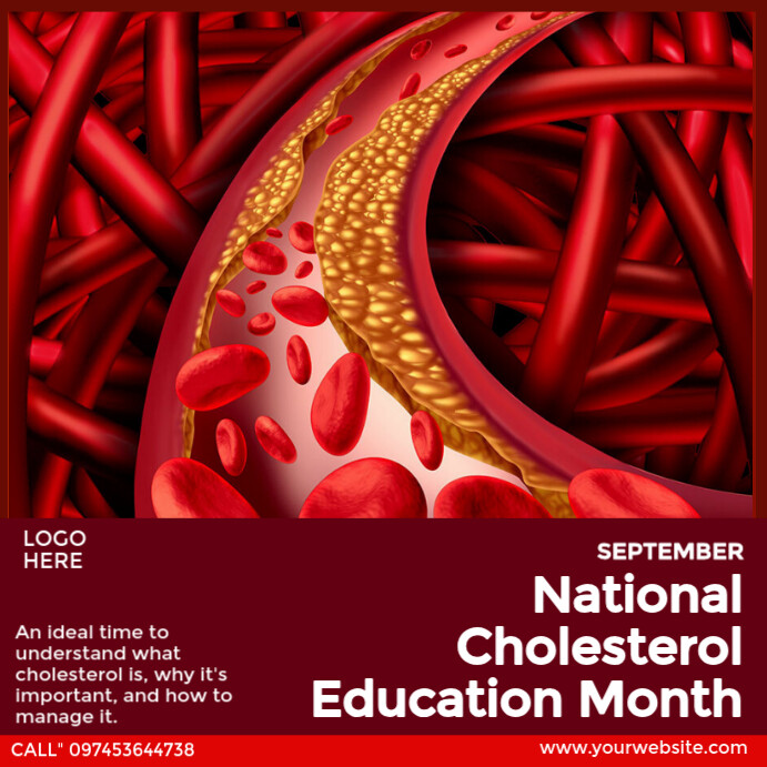 Copy of National Cholesterol Education Month | PosterMyWall