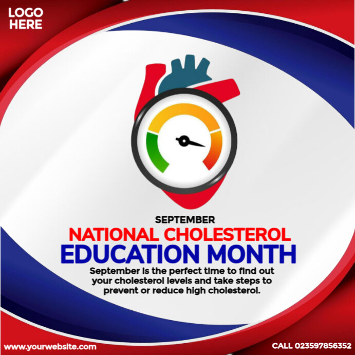 National Cholesterol Education Month Design Template | PosterMyWall