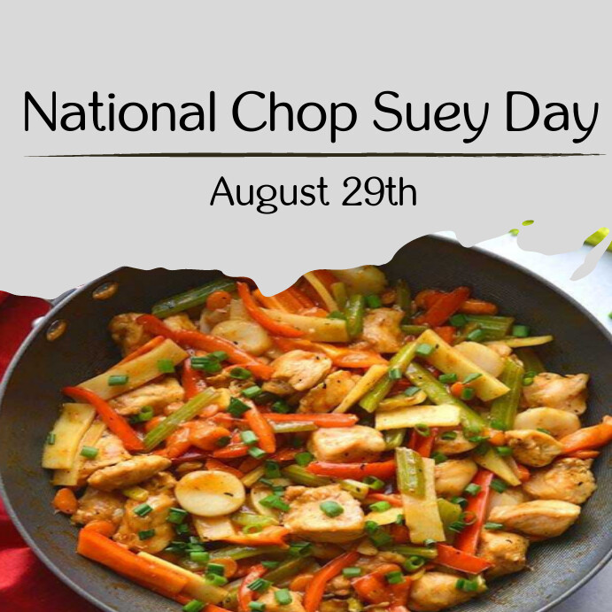 Plantilla de national chop suey day | PosterMyWall