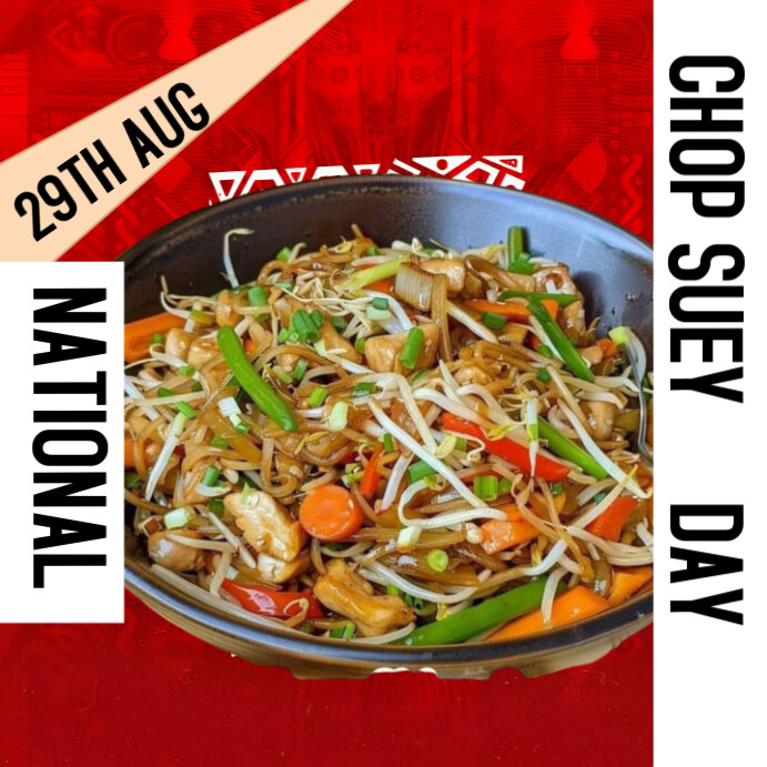 National Chop Suey Day Square (1:1) Template | PosterMyWall