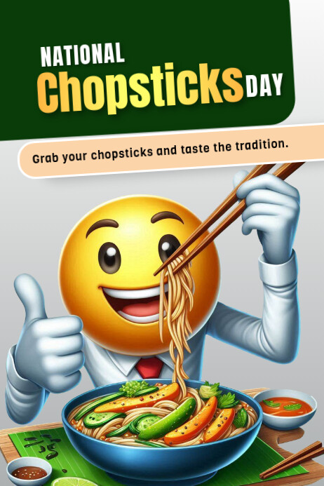 Copy of National chopsticks day | PosterMyWall