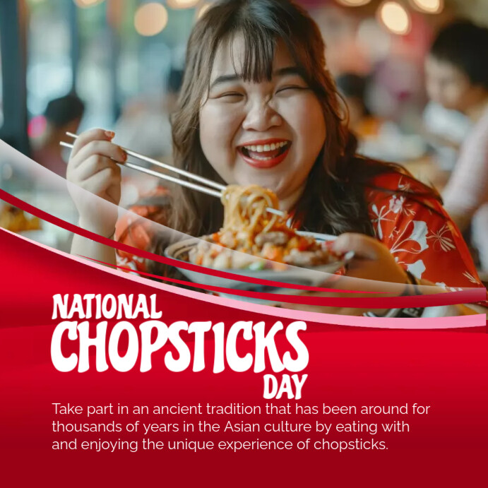 Copy of National Chopsticks Day Instagram Post | PosterMyWall