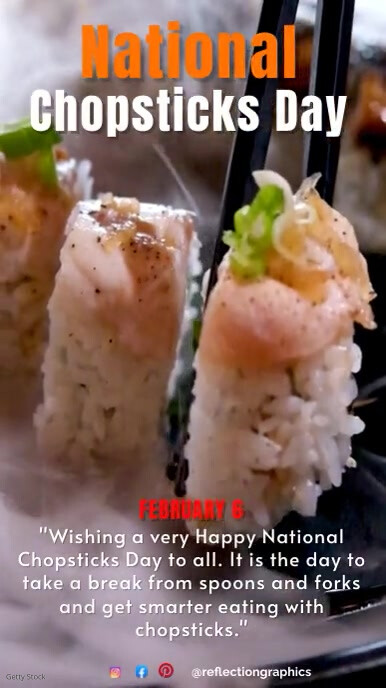 National Chopsticks Day Template | PosterMyWall