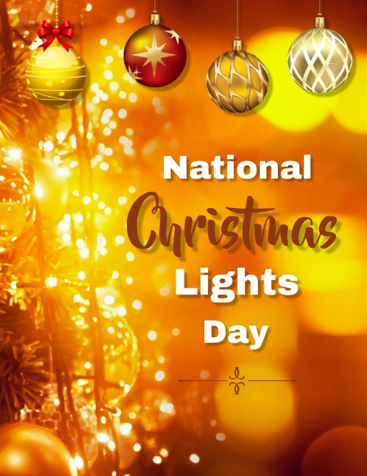 National Christmas Lights Day Template | PosterMyWall